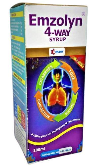 Buy Emzolyn 4-Way Syrup 100 ml in Nigeria | Coughing & Sneezing ...