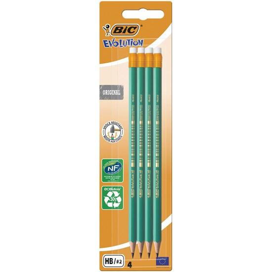 Buy Bic Evolution Triangle HB Pencils x4 in Nigeria | Pens & Pencils | Supermart.ng - Supermart.ng