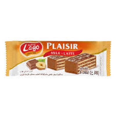 Buy Lago Plaisir Milk & Hazelnut Choco 38 g in Nigeria | Biscuits ...