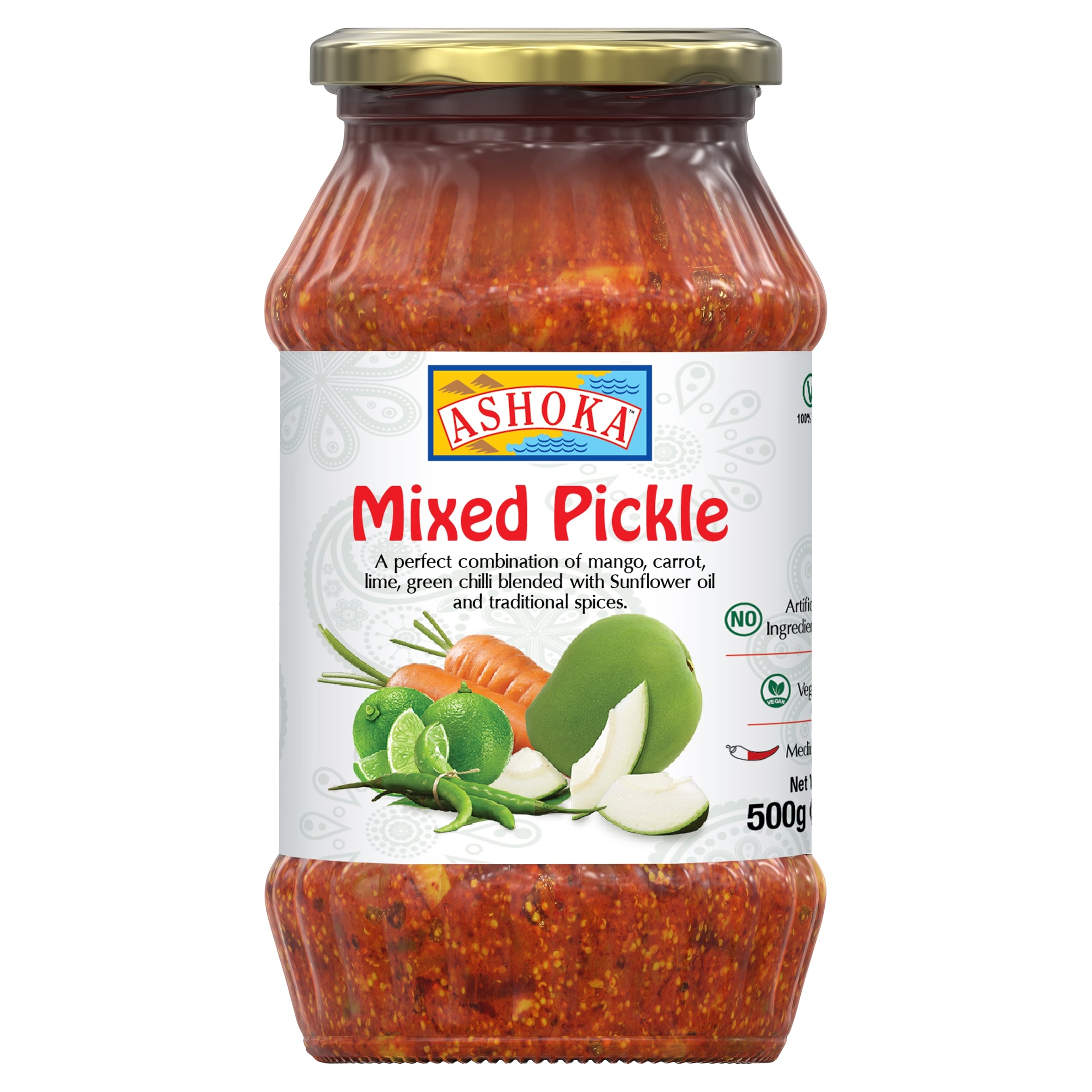 Buy Ashoka Mixed Pickle 500 g in Nigeria | Olives & Pickles | Supermart ...
