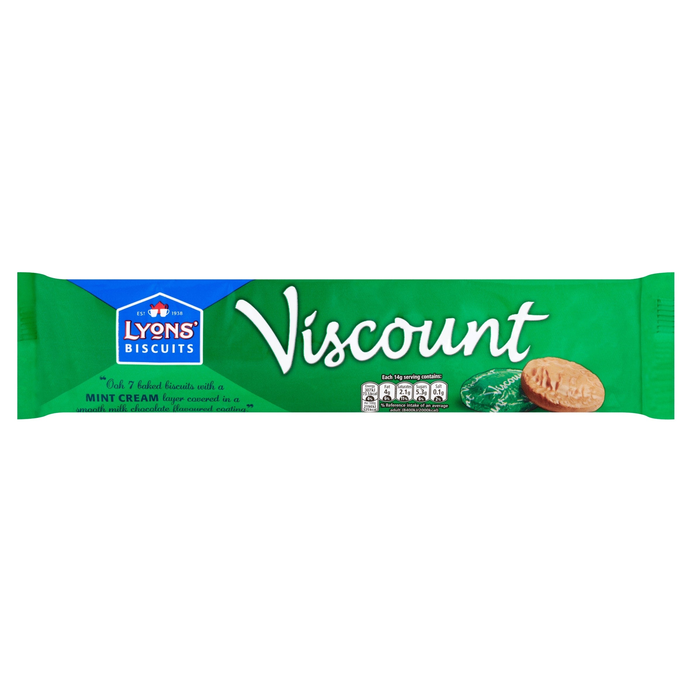 Buy Lyons Biscuits Viscount Mint Creams 7 Pack 98 g in Nigeria ...