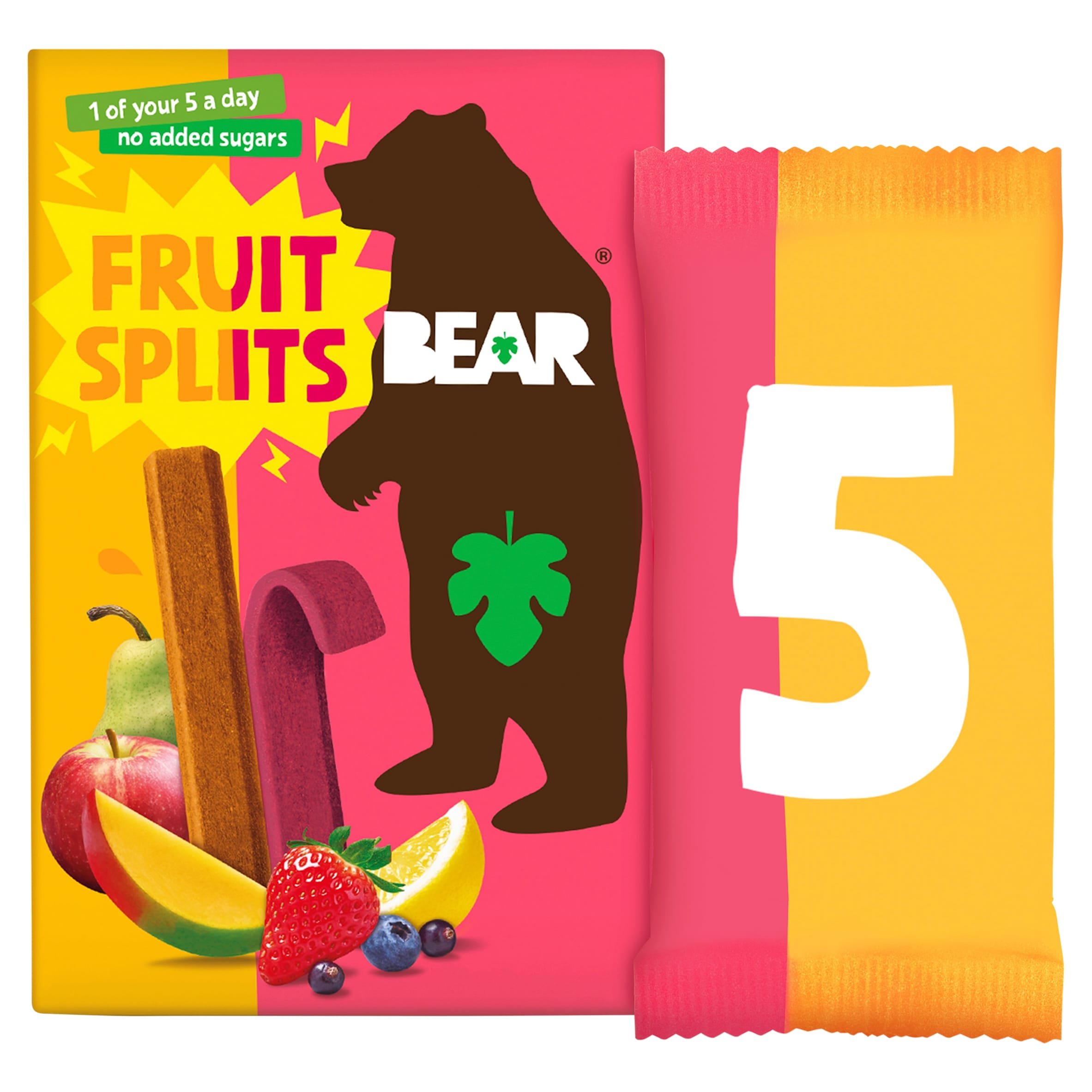 Buy Bear Fruit Splits Sour Berry & Mango 5 x 20 g in Nigeria | Sweets ...