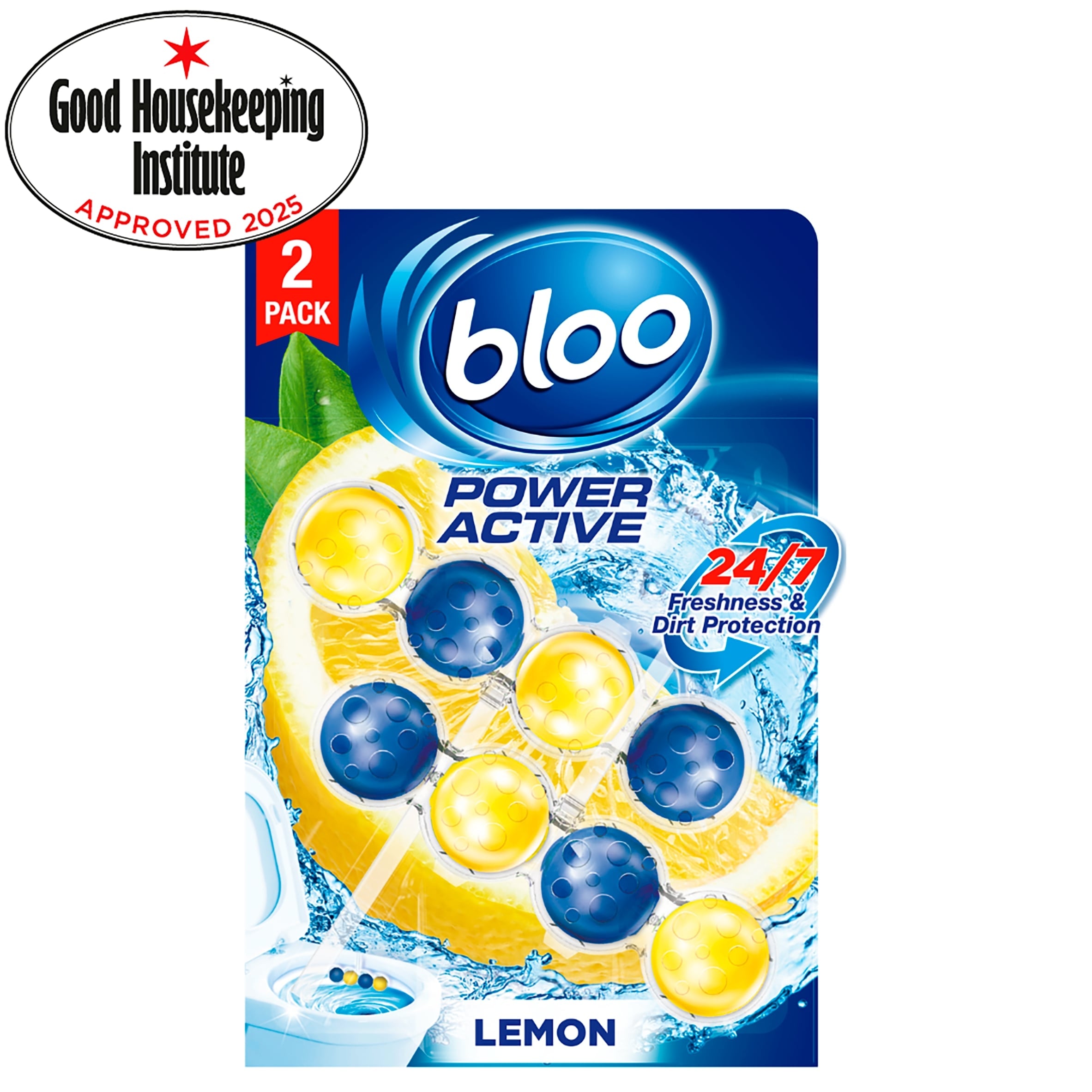 Buy Bloo Power Active Lemon Rim Blocks 2 x 50 g in Nigeria | Bathroom ...