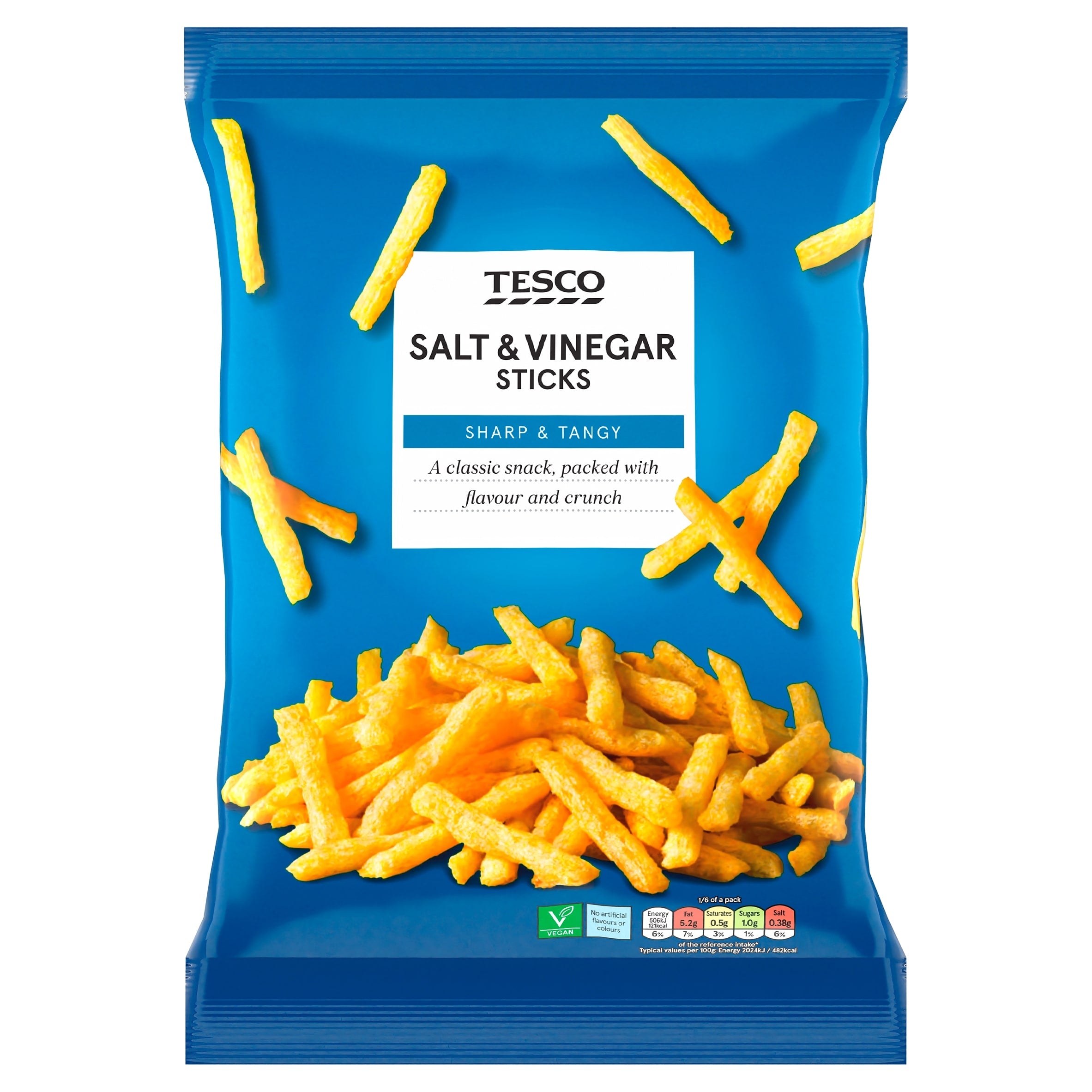 Buy Tesco Salt & Vinegar Sticks 150 g in Nigeria | Cocktail Snacks ...