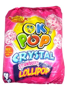 Buy OK Pop Lollipop Crystal Strawberry x50 in Nigeria | Sweets ...