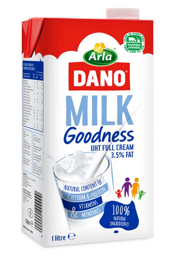 Buy Dano UHT Full Cream Milk 1 L x2 in Nigeria | Milk | Supermart.ng ...