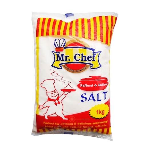 Buy Mr Chef Iodised Salt Sachet 1 kg in Nigeria | Salt & Spices ...