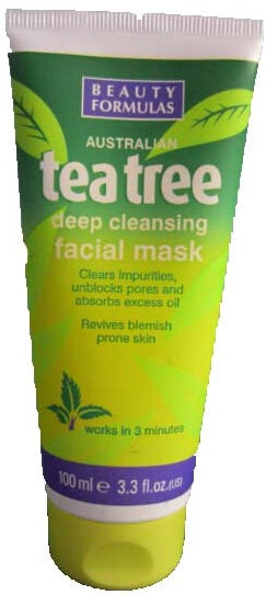 Buy Beauty Formulas Facial Mask Tea Tree Deep Cleansing 100 ml in ...