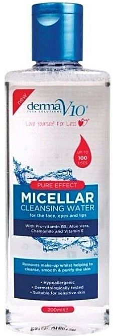 Buy Derma V10 Micellar Cleansing Water 200 ml in Nigeria | Facial Care | Supermart.ng - Supermart.ng