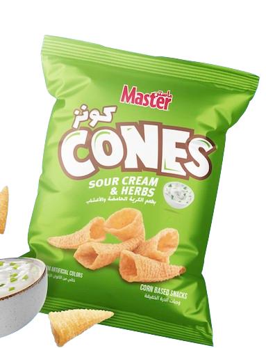 Buy Master Cones Sour Cream & Herbs Corn Based Snacks 23 g in Nigeria ...