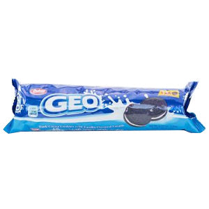 Buy Dukes Geo Dark Cocoa Cookies With Vanilla Flavour Cream 120 g in ...