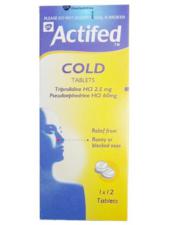 Buy Actifed Cold 12 Tablets in Nigeria | Coughing & Sneezing ...